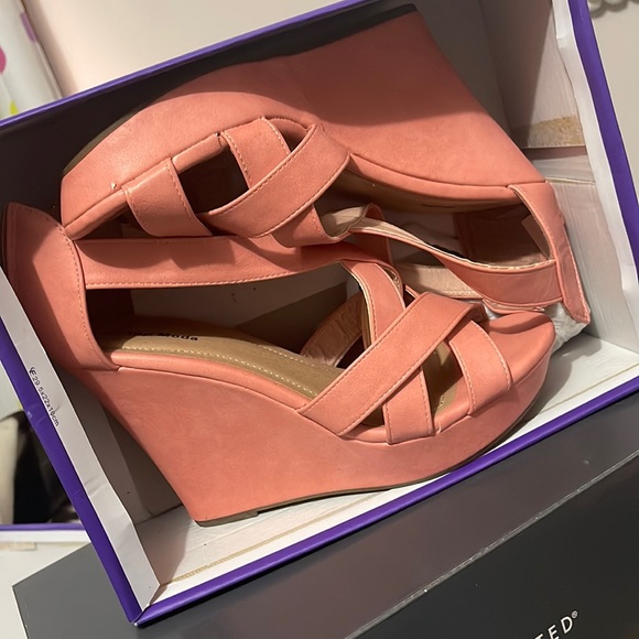 TOP Moda | Shoes | Top Model Pink Wedge Heels | Poshmark